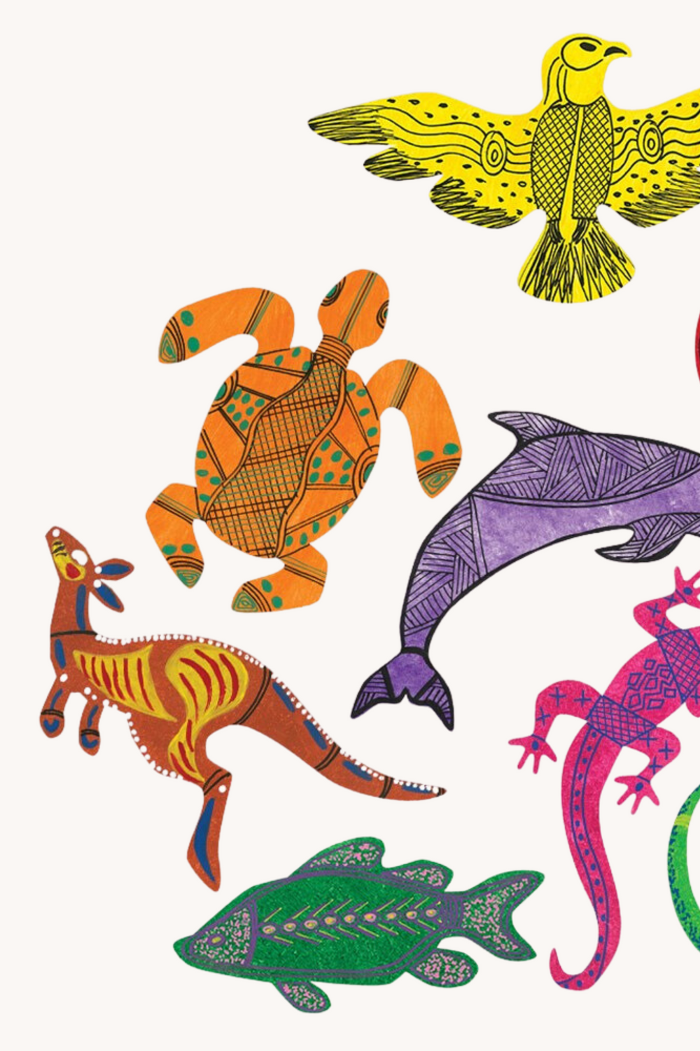 Wooden Indigenous Australian Animals - Pack of 24 – Kakadu Plum Co